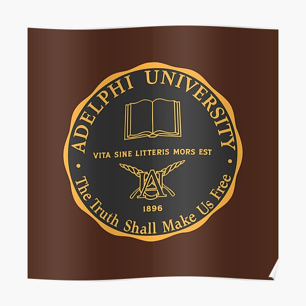 "Adelphi University Seal logo" Poster for Sale by dablohotaru | Redbubble