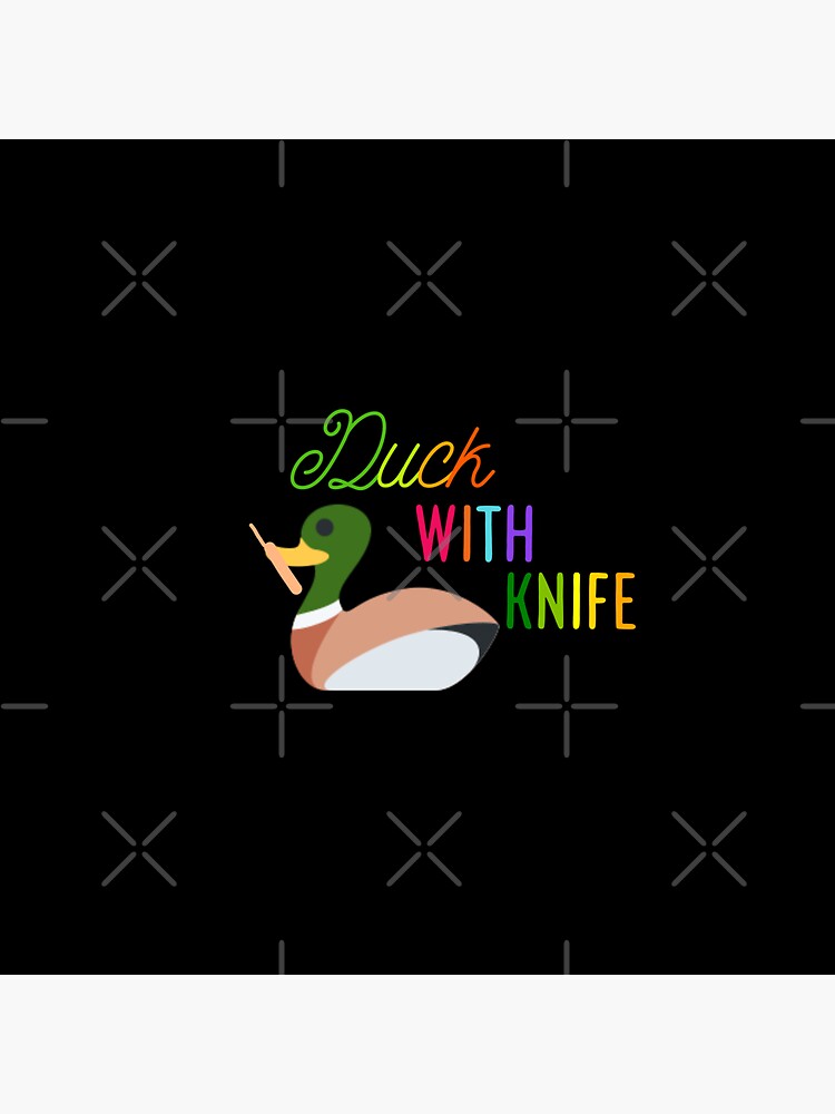 " DUCK WITH KNIFE" Sticker by Ssv302031 | Redbubble