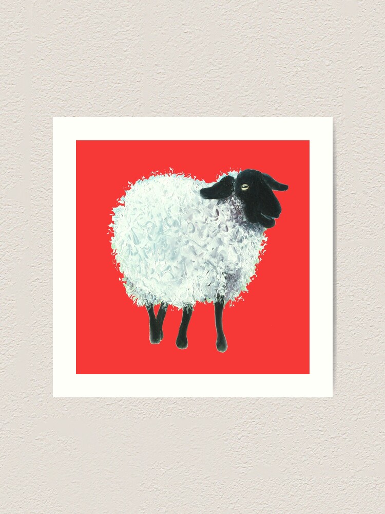 "Suffolk sheep painting" Art Print for Sale by MatsonArtDesign | Redbubble