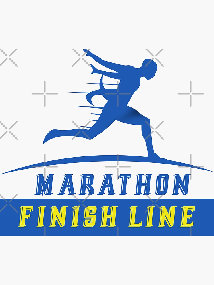 "Marathon Finish Line" Sticker for Sale by vnmquang | Redbubble