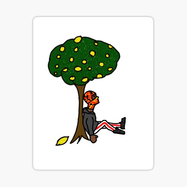 "Ponk & the Lemon Tree" Sticker for Sale by ArtByAarya | Redbubble