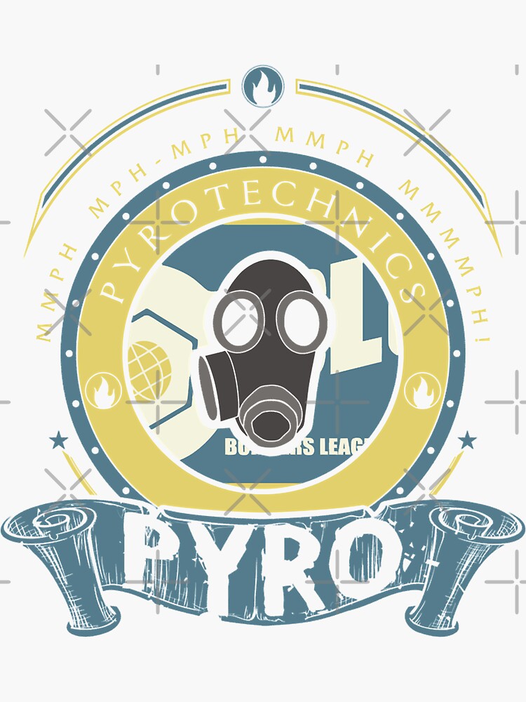 "Pyro logo design" Sticker for Sale by JeonBeach | Redbubble