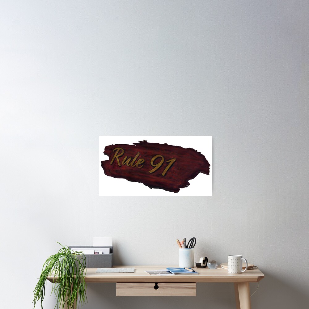 "GIBBS Rule 91 piece of boat replica" Poster for Sale by ...