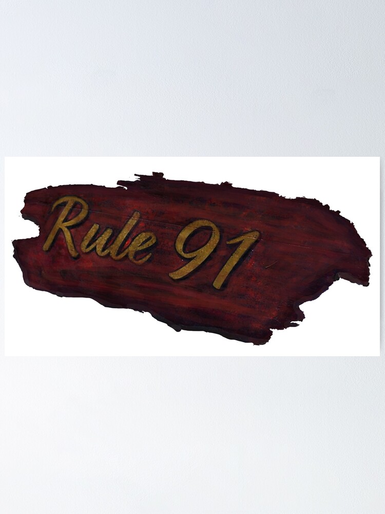 "GIBBS Rule 91 piece of boat replica" Poster for Sale by ...