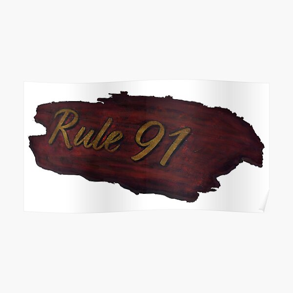 "GIBBS Rule 91 piece of boat replica" Poster for Sale by ...