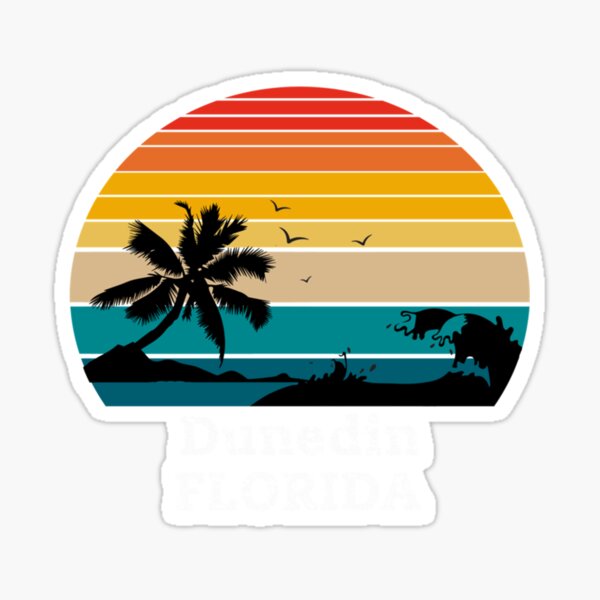 "Dunedin FLORIDA " Sticker for Sale by sideburns556 | Redbubble