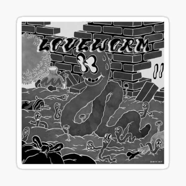 "beabadoobee - loveworm (bedroom sessions) " Sticker for Sale by ...