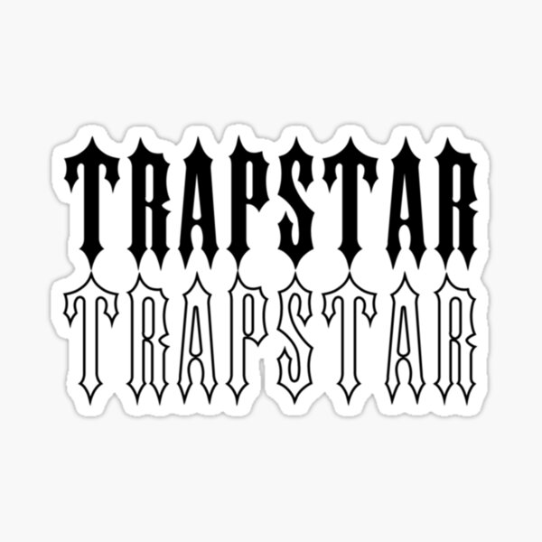 "Trapstar Black and white" Sticker for Sale by LucasHoltPlus | Redbubble