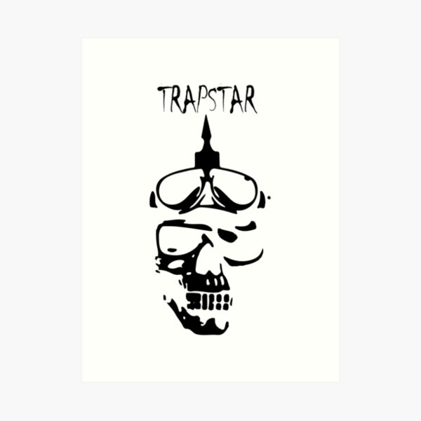 "Trapstar Design with Text and Illustration " Art Print for Sale by ...