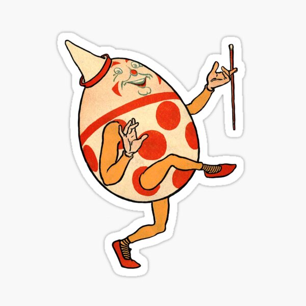 "Humpty Dumpty" Sticker for Sale by WhatsOlPussycat | Redbubble