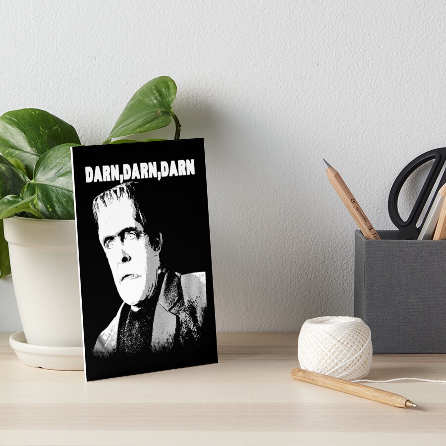 Lámina rígida «Camiseta clásica The munsters Horror Movie dracula Darn ...