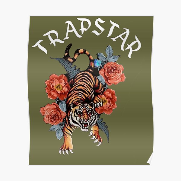 "TRAPSTAR Tiger Design " Poster for Sale by LucasHoltPlus | Redbubble