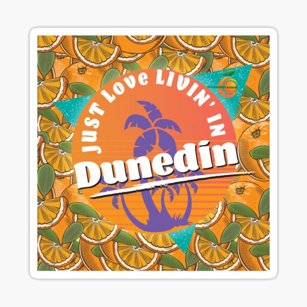 "Love Dunedin Florida " Sticker for Sale by sideburns556 | Redbubble