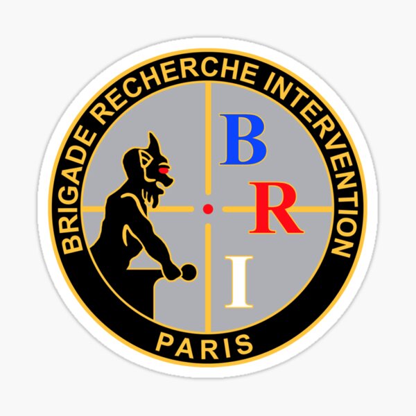 "BRI RESEARCH AND RESPONSE BRIGADE" Sticker for Sale by Aspretto ...