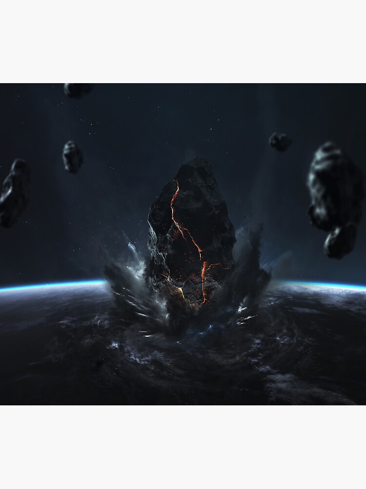"Asteroid Explode On Earth" Poster for Sale by Rittichai | Redbubble