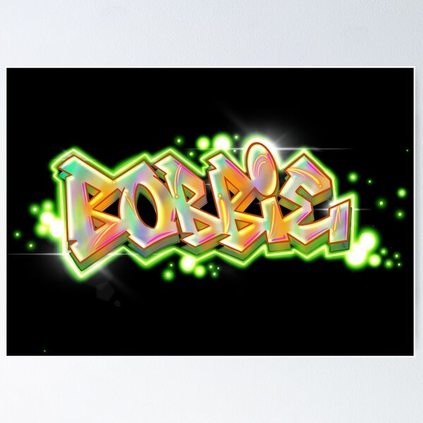 "Graffiti style Bobbie name piece" Poster for Sale by ArtheUK | Redbubble