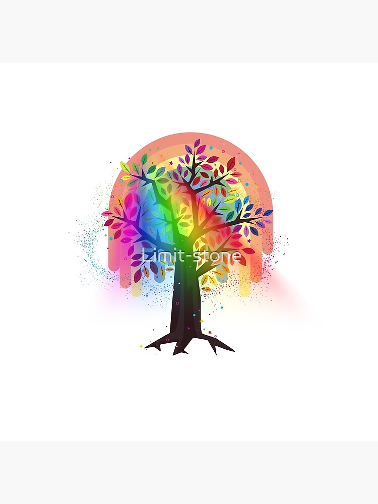 "rainbow tree" Poster for Sale by Limit-stone | Redbubble