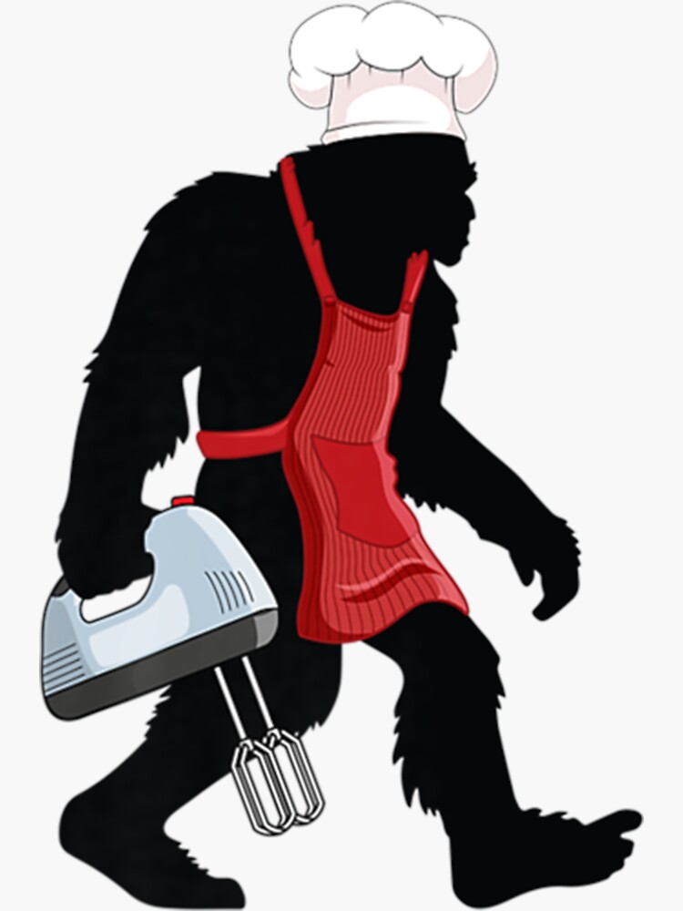 "Chef Bigfoot Sasquatch In Kitchen T-ShirtCHEF BIGFOOT SASQUATCH IN ...