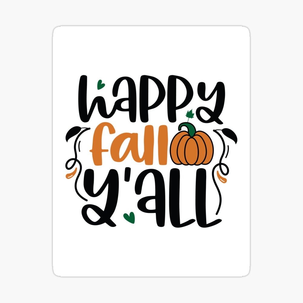 Happy Fall Yall Printable Happy Fall Greeting Card For Friends Family