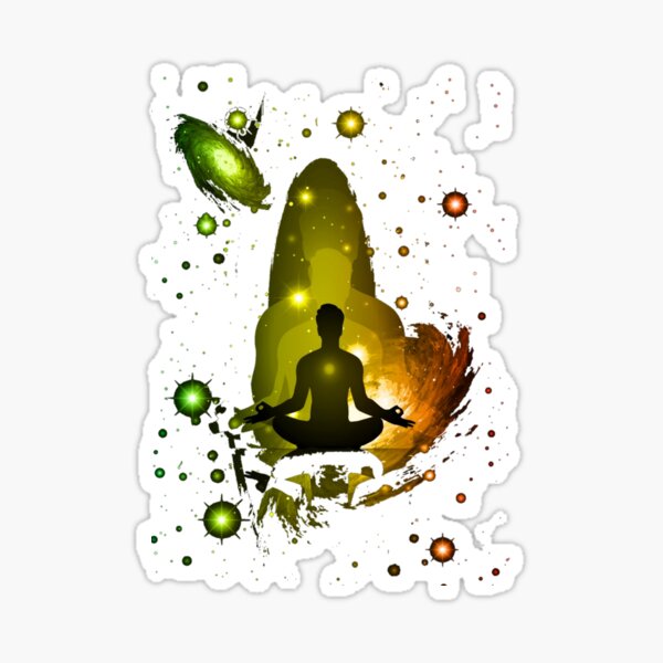 "Cosmo yoga poor" Sticker for Sale by Yogarama209 | Redbubble