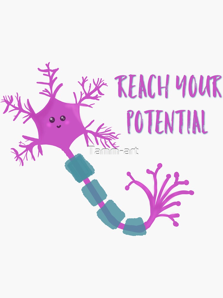 "Neuron motivation" Sticker for Sale by Tamm-art | Redbubble