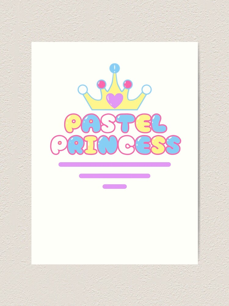 "Pastel princess kawaii cute logo" Art Print for Sale by TjMiLk | Redbubble