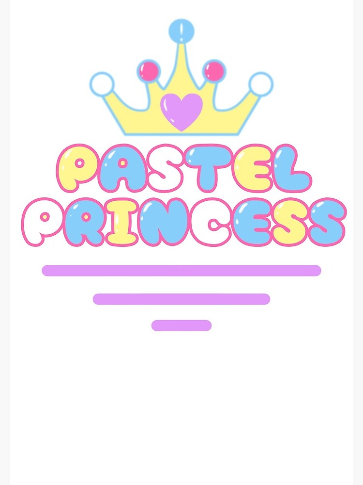 "Pastel princess kawaii cute logo" Art Print for Sale by TjMiLk | Redbubble