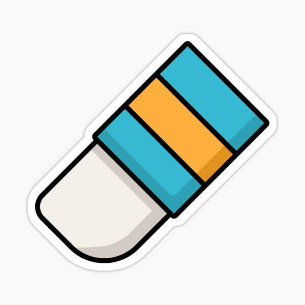 "Eraser" Sticker by Geek-Arts | Redbubble
