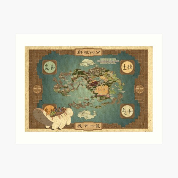 "Avatar world map" Art Print for Sale by acework | Redbubble