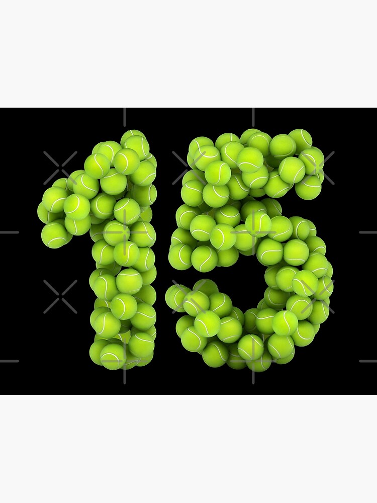 "Tennis Player Number 15 - Tennis Sports fifteen Game Set Match 15 ...