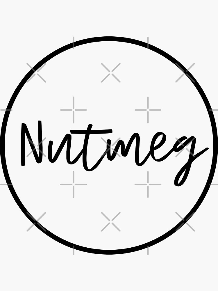"Nutmeg Pantry Label" Sticker for Sale by GoodThingsOnly | Redbubble