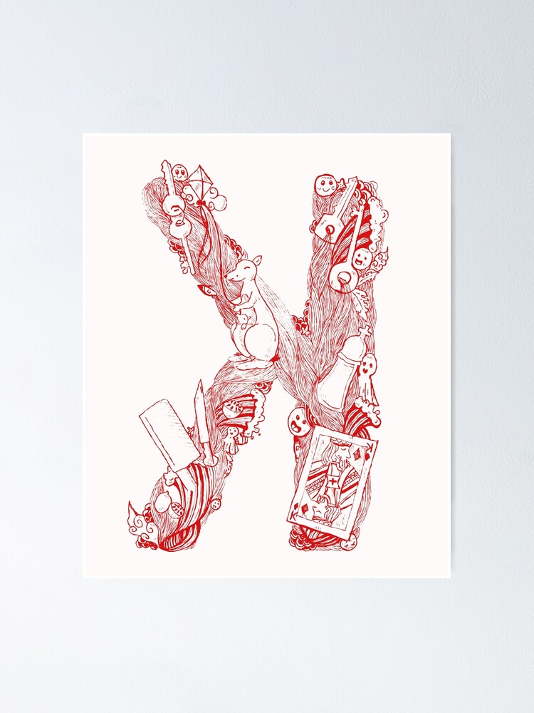 "letter k backwards" Poster for Sale by simonrice14 | Redbubble