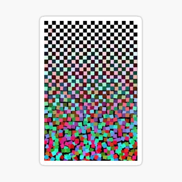 "Pixelated " Sticker for Sale by iFanarts | Redbubble