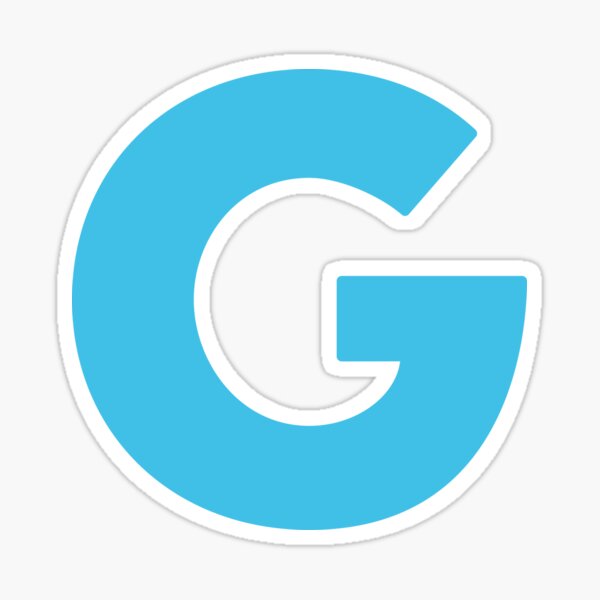 "Letter G Capital Alphabet Monogram Initial G Gift" Sticker for Sale by ...