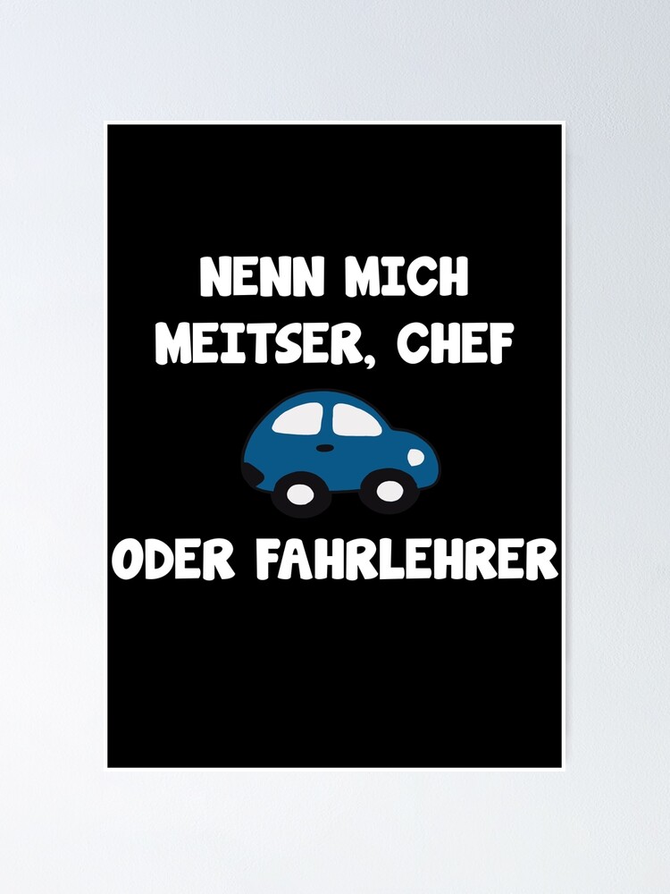 "Driving instructor car vehicle driving lesson" Poster for Sale by ...