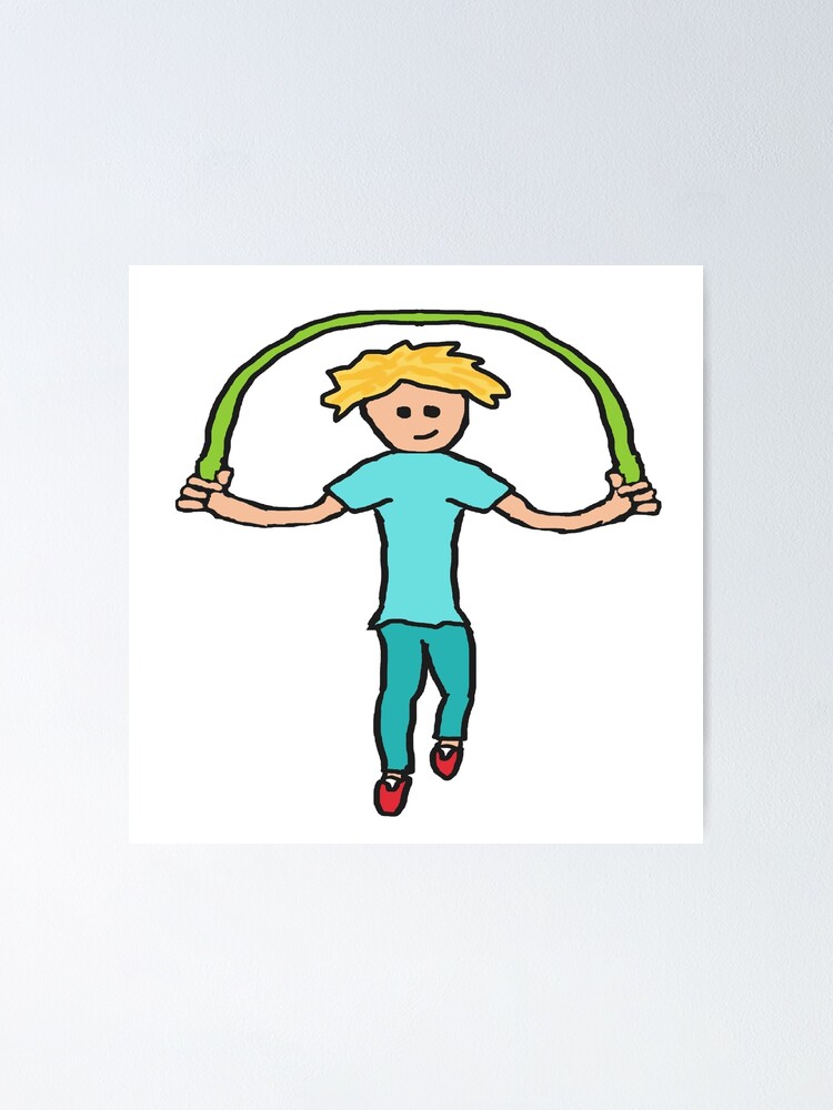 "Skipping" Poster for Sale by Mark-Ewbie | Redbubble