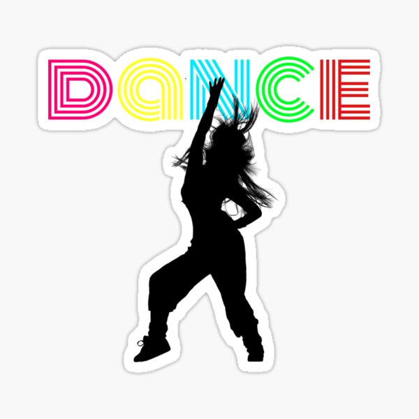 "Hip hop dance " Sticker for Sale by TextWorld | Redbubble