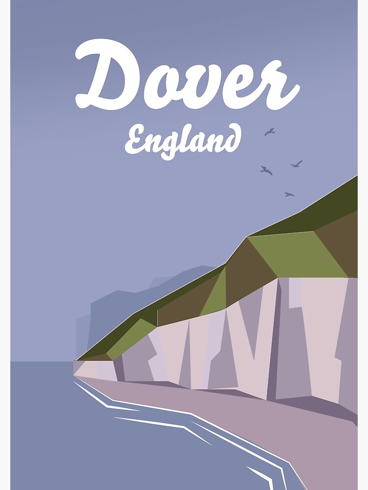 "White Cliffs of Dover England" Poster for Sale by vectorwebstore ...