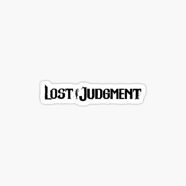"Lost Judgment logo" Sticker for Sale by gitarus | Redbubble