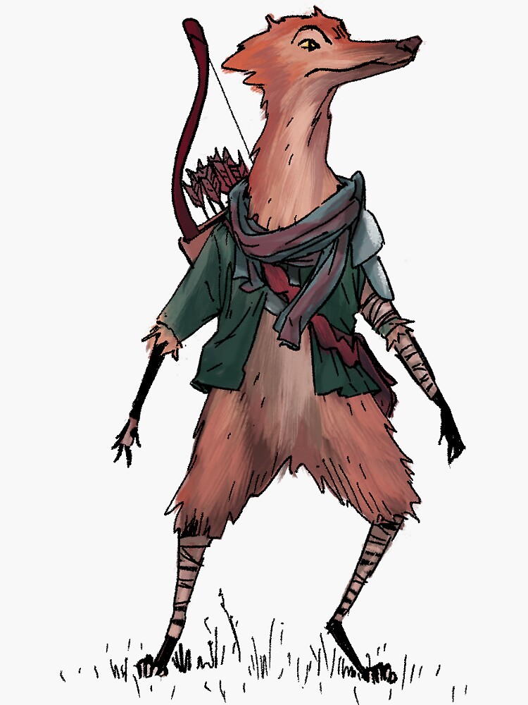 Pegatina «Robin de manos rojas - Pose pasiva» de DiceShame | Redbubble