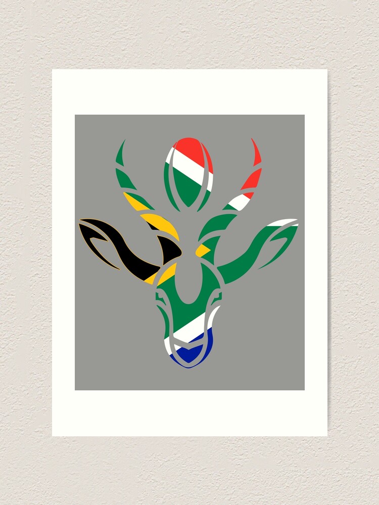 "South Africa Rugby World Champion Springboks Gift" Art Print for Sale ...