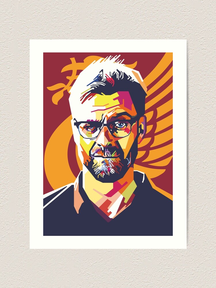 "Jurgen Klopp WPAP Popart artwork by nudimsign" Art Print for Sale by ...