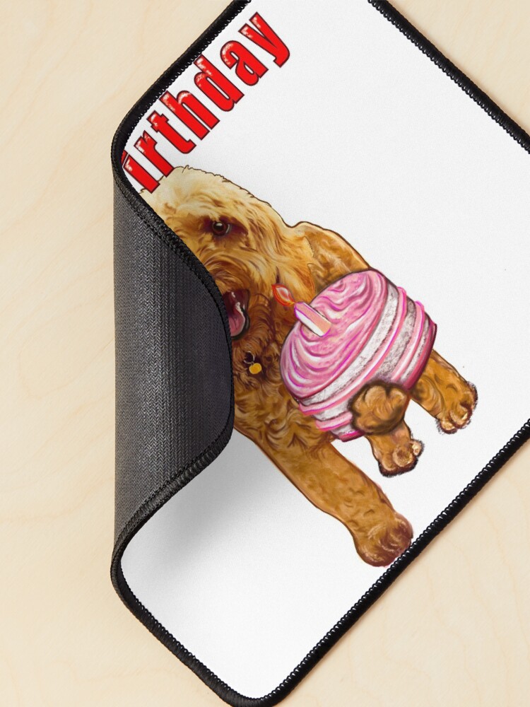 "Happy birthday greetings 2022 - Cavapoo puppy dog With birthday cake ...