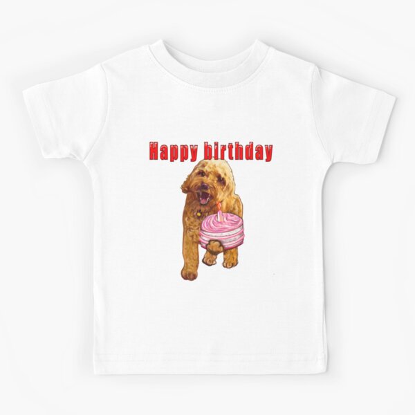"Happy birthday greetings 2022 - Cavapoo puppy dog With birthday cake ...