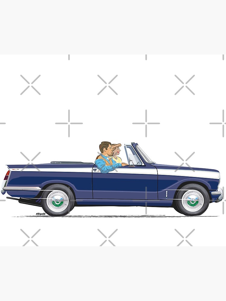 "Royal Blue Triumph Herald 13/60 Convertible" Poster for Sale by Bigs66 ...