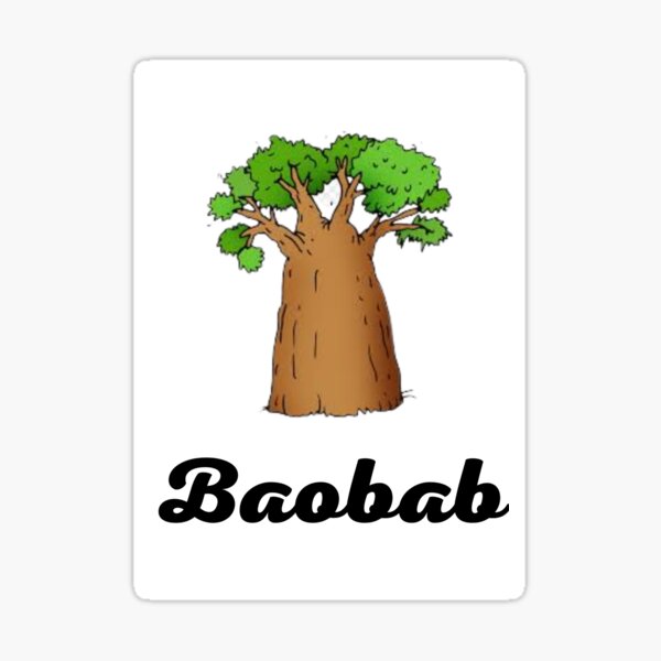"BAOBAB TREE ESSENTIAL T-SHIRT" Sticker for Sale by Space2k20 | Redbubble