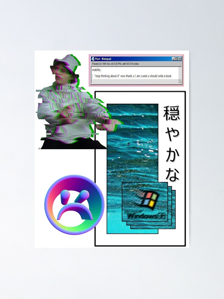 "Yung Lean Vaporwave aesthetics" Poster by armada1thousend | Redbubble