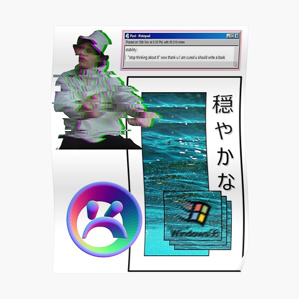 "Yung Lean Vaporwave aesthetics" Poster by armada1thousend | Redbubble
