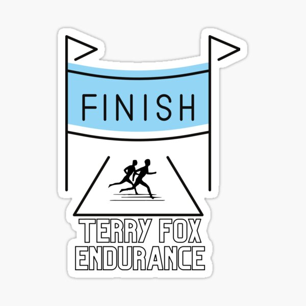 "Terry fox Endurance" Sticker for Sale by Ahaif | Redbubble