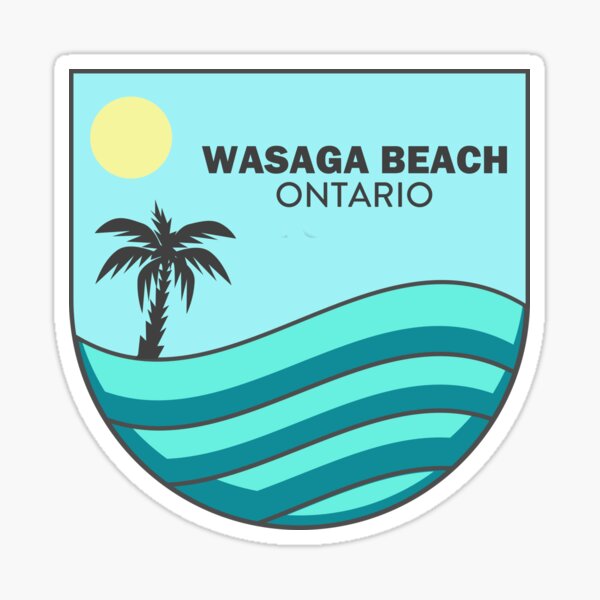 "Wasaga Beach Ontario" Sticker for Sale by Madhoun-Shop | Redbubble